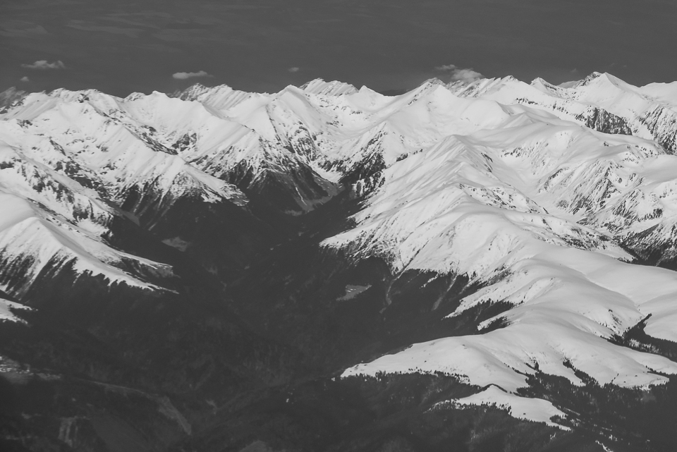 Carpații Meridionali fotografiați din avion la final de iarnă | Dragoș ...